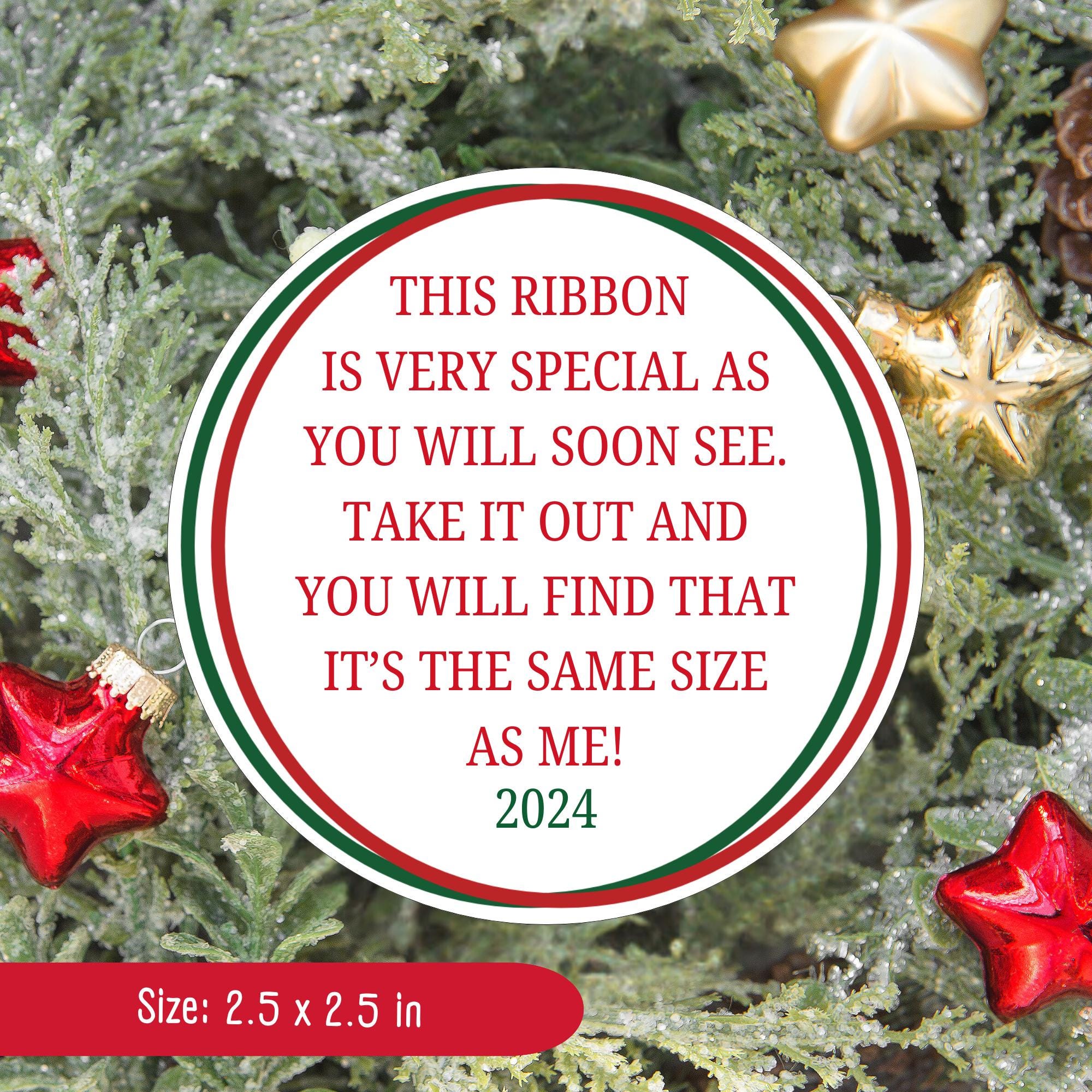 Child's Height Ribbon Ornament Tag (digital Download) - Etsy