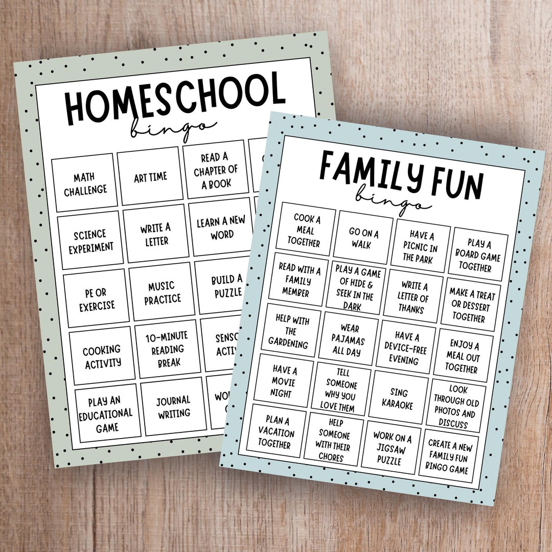 Editable Homeschool Bingo Schedule: Fun Learning Planner (canva ...