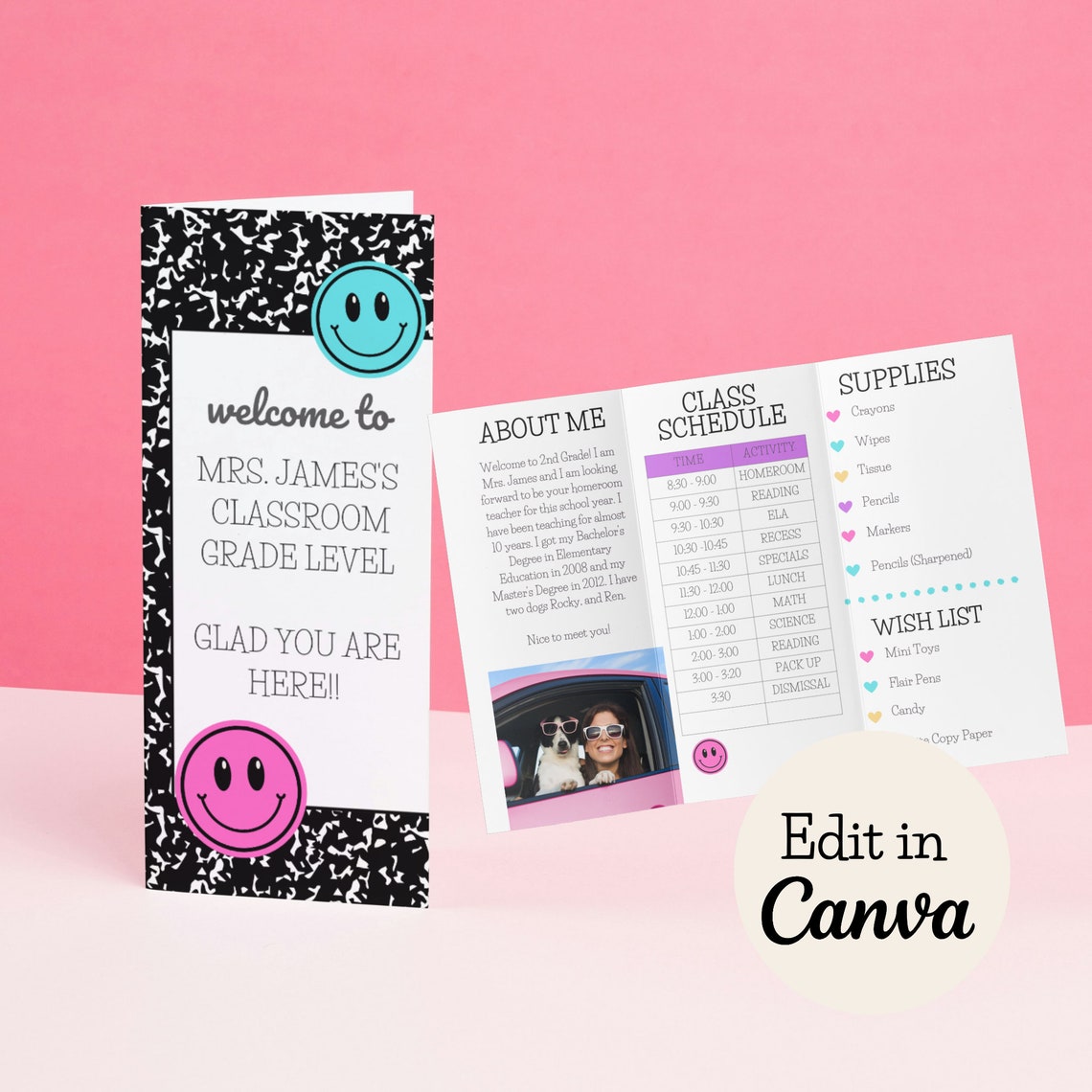 Meet the Teacher Brochure, Open House, Kindergarten, Open House ...