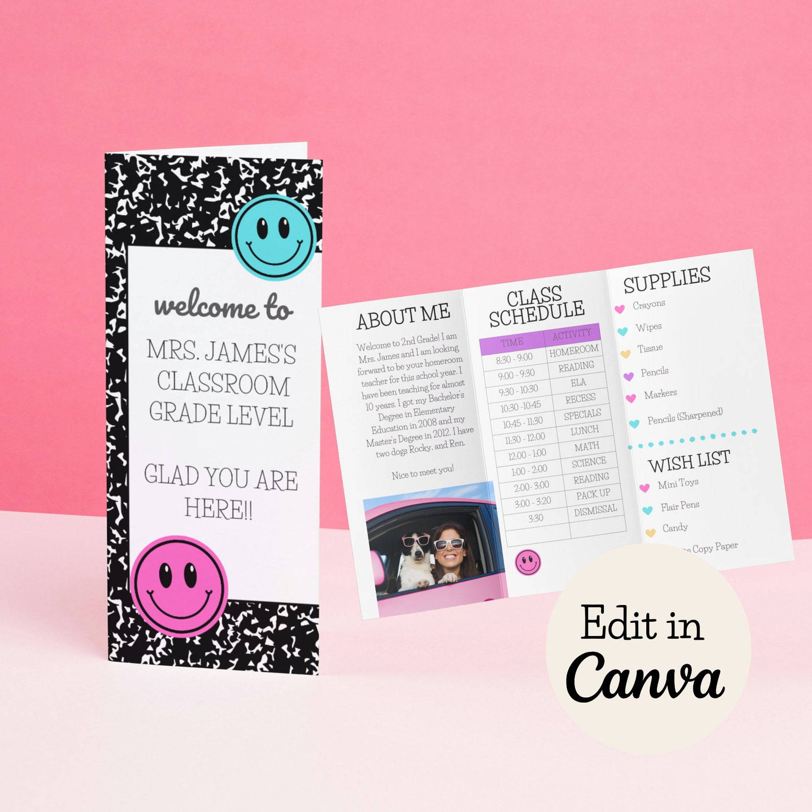 Meet the Teacher Brochure, Open House, Kindergarten, Open House ...