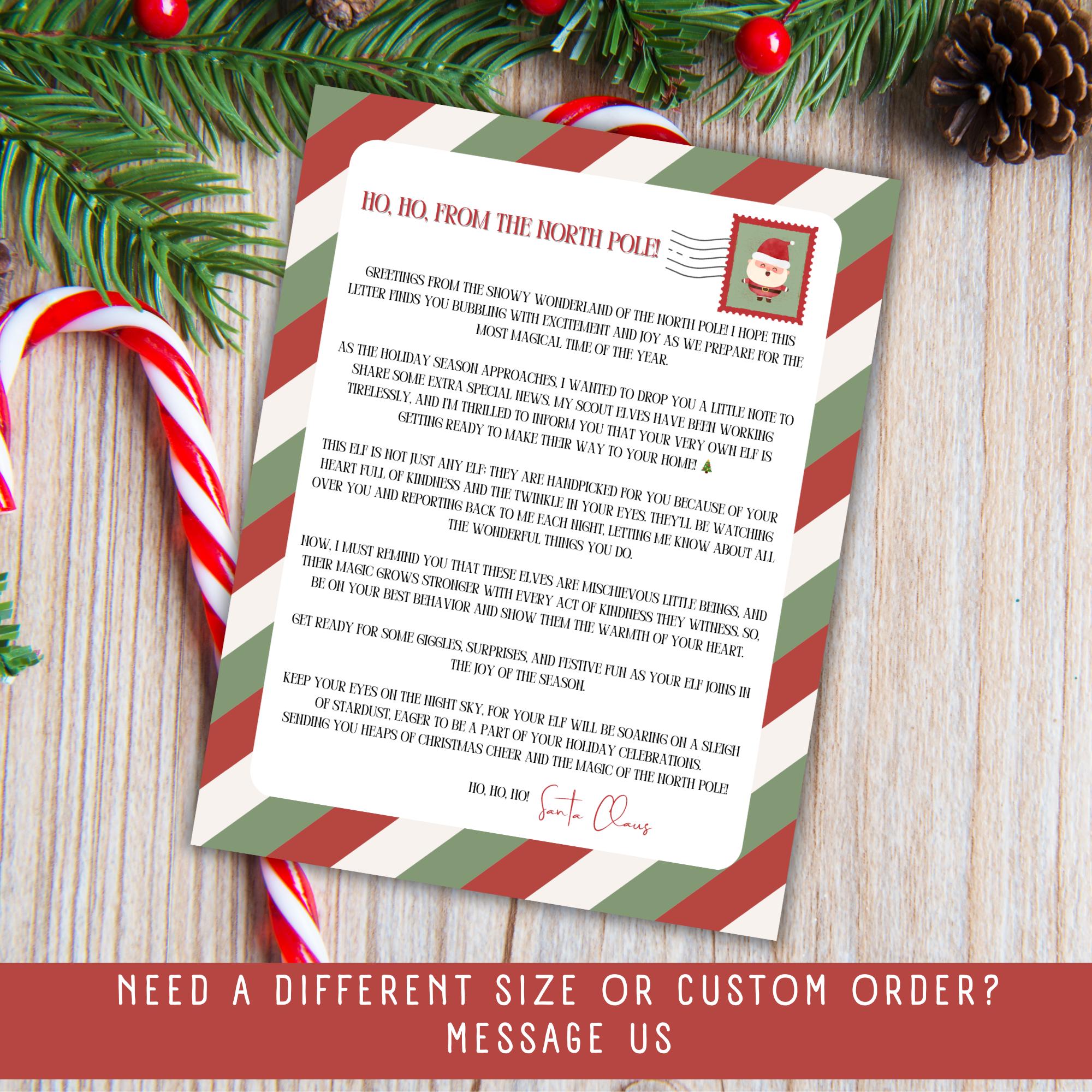 Elf Coming Soon Letter From Santa, Elf Letter, Coming Soon Elf, Letter ...