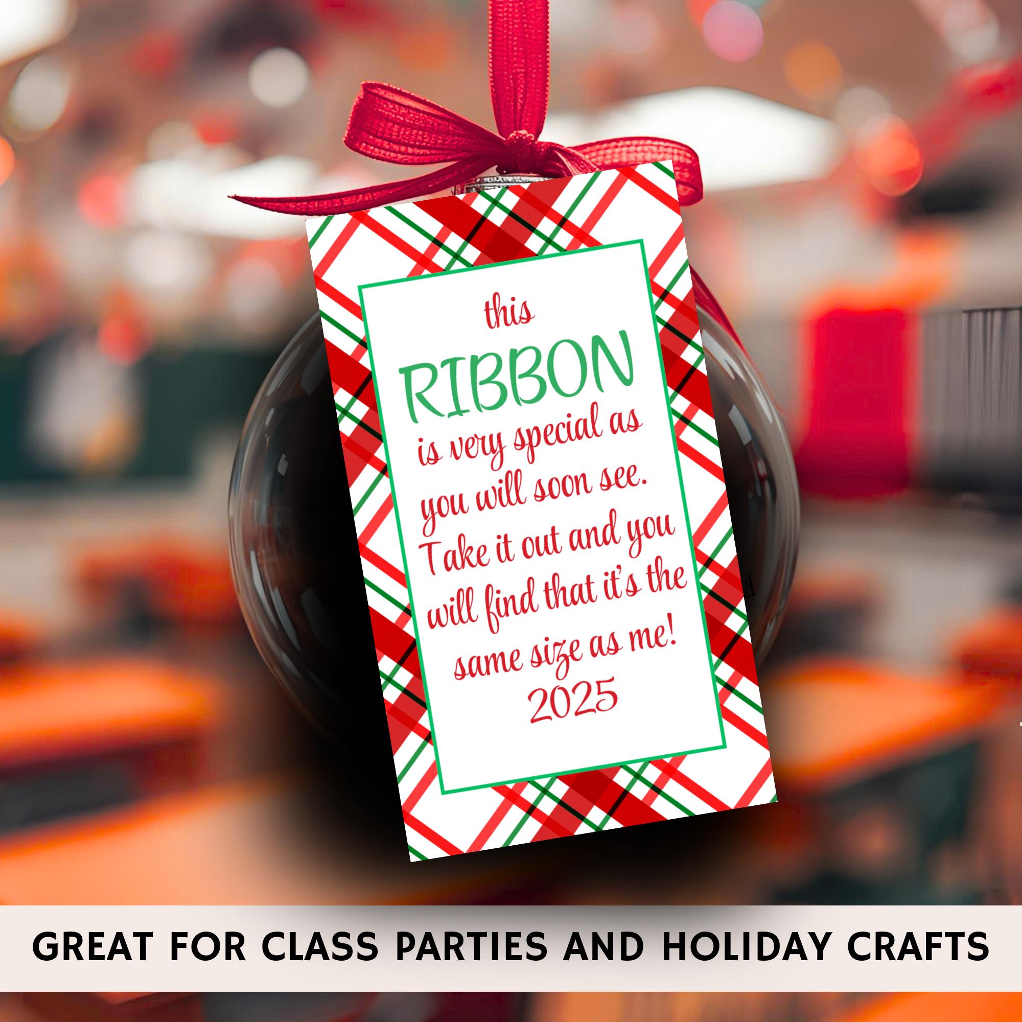 Height Keepsake Ornament Tag: Ribbon Growth Tracker - Etsy