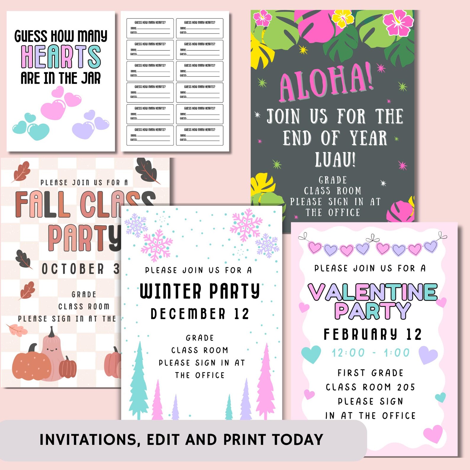 Editable Classroom Parent Organizer Bundle: Canva Templates - Etsy