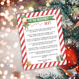 Elf Arrival Letter: Personalized Christmas Welcome (digital Download ...