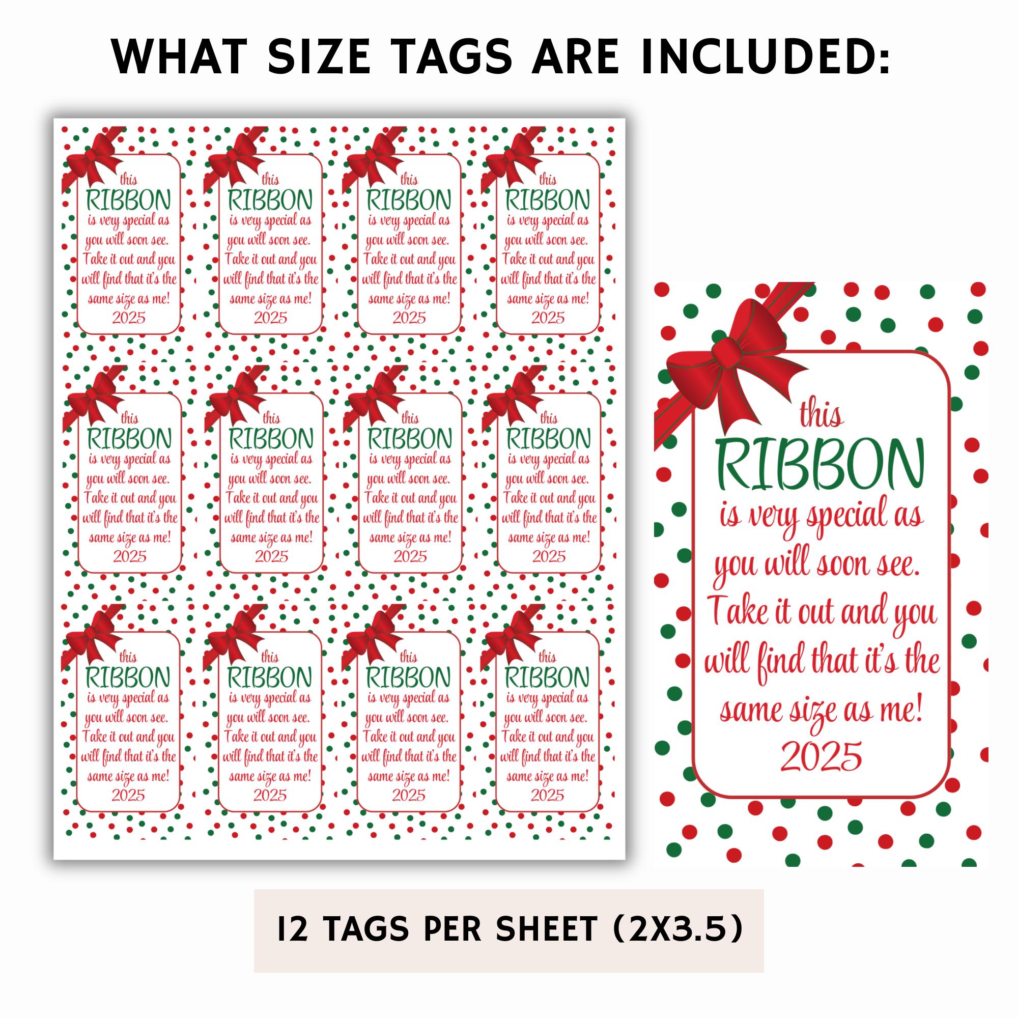 Height Keepsake Ornament Tag: Ribbon Growth Tracker - Etsy