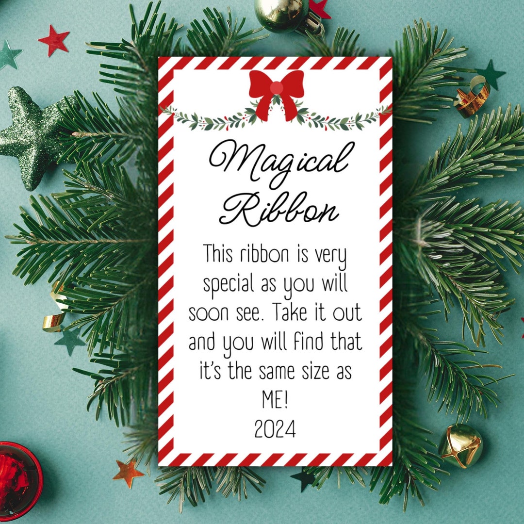 Ribbon, Tag, Same Size as Me, Ribbon Ornament, Height Ornament Tag ...