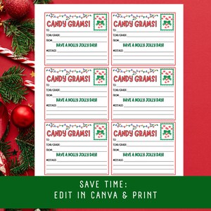 Candy Grams Printable: Editable Canva Template (digital Download) - Etsy