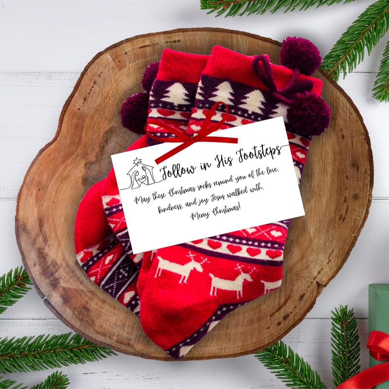Christmas Socks Tag - Etsy