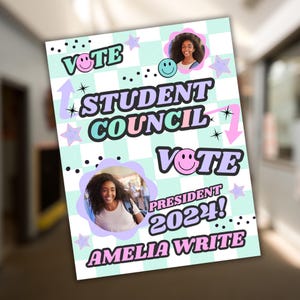 Editable Student Council Voting Flyer Templates (canva Download) - Etsy