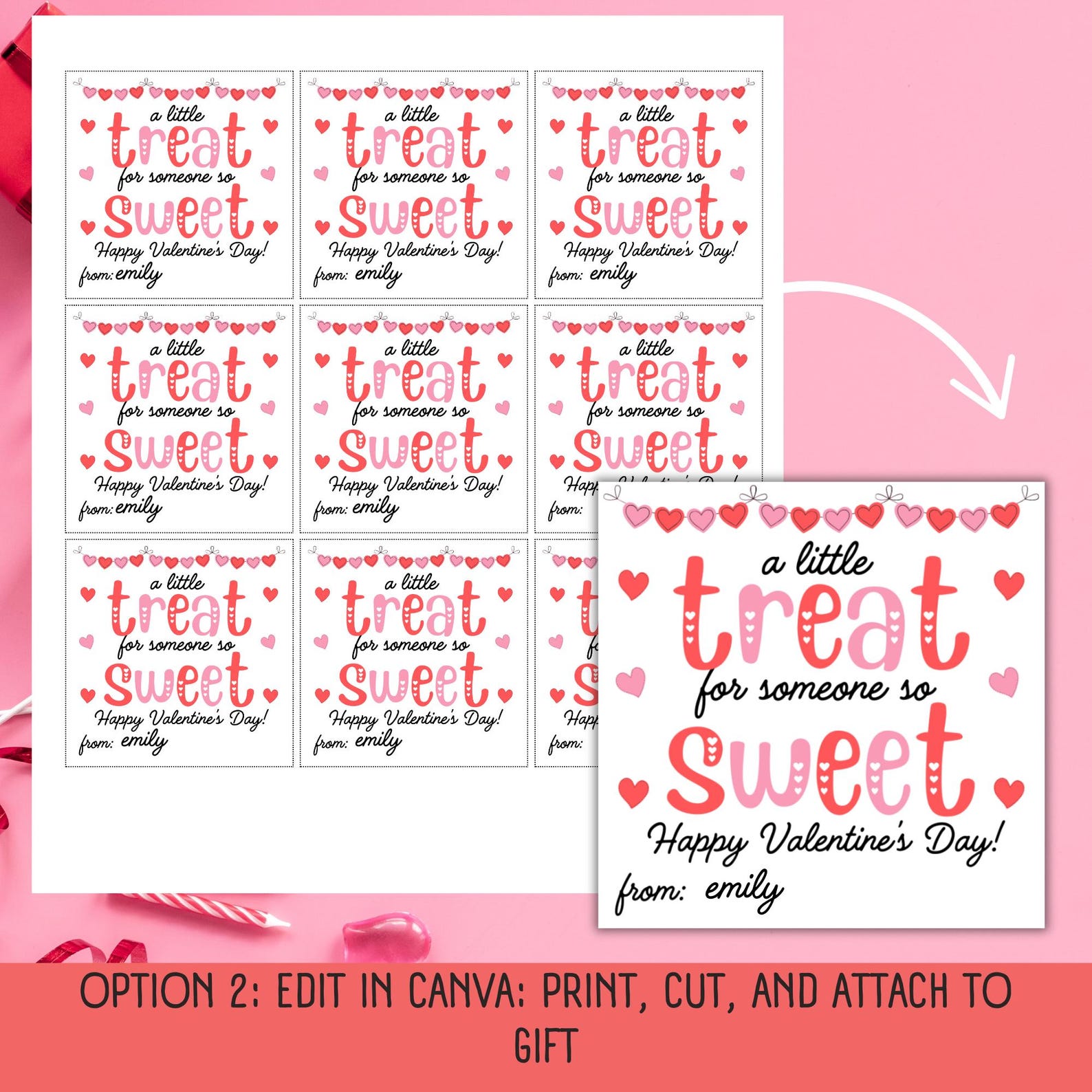 Valentine Gift Tags: Sweet Classroom Favors (printable) - Etsy