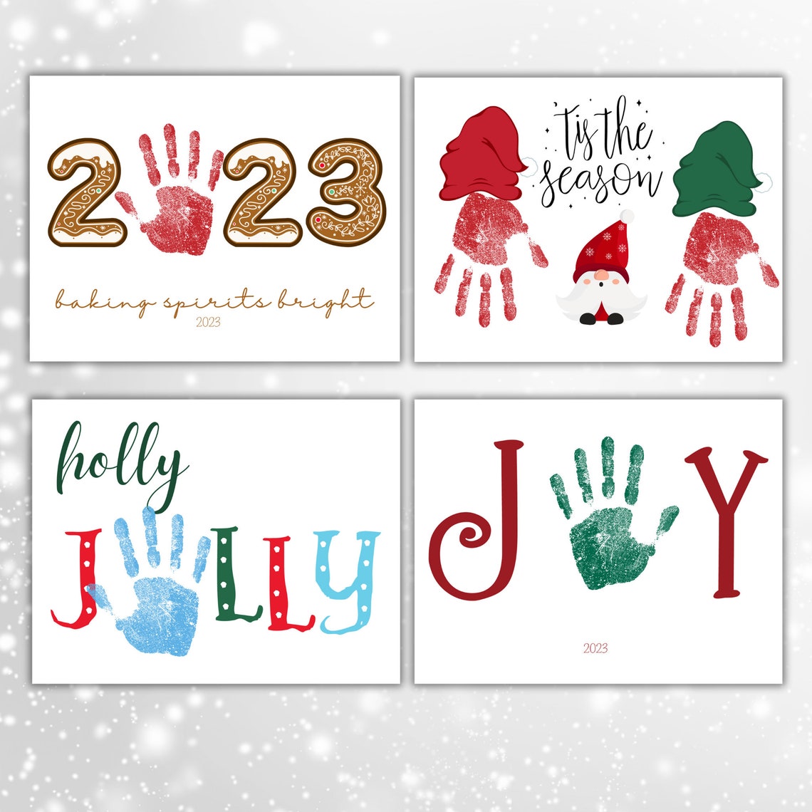 Handprint Craft, Handprint Art, Family Handprint Art, Christmas ...