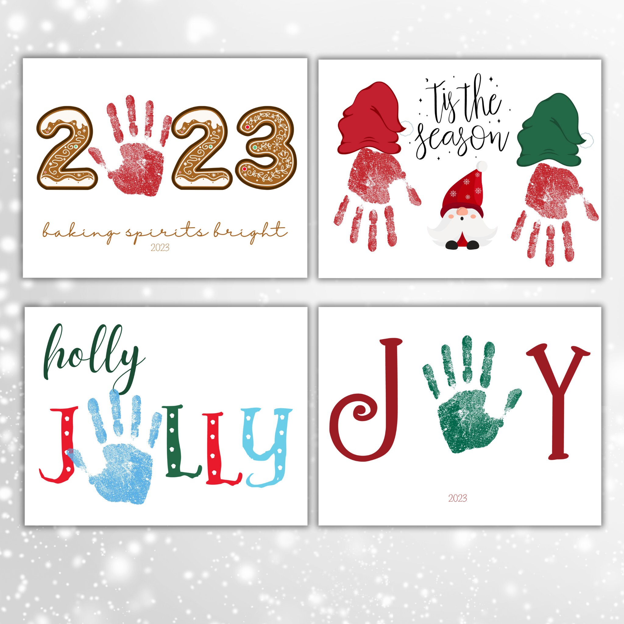Handprint Craft, Handprint Art, Family Handprint Art, Christmas ...