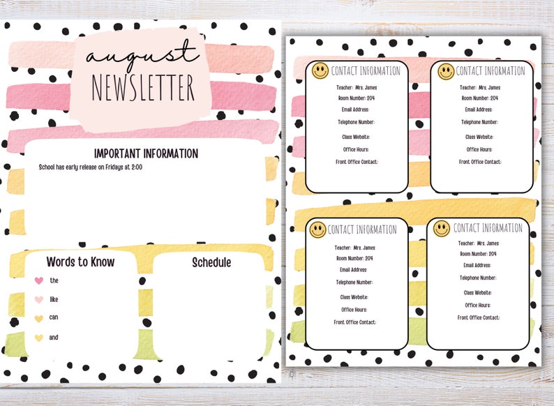 Open House Bundle, Meet the Teacher Template, Back to School Flyer ...