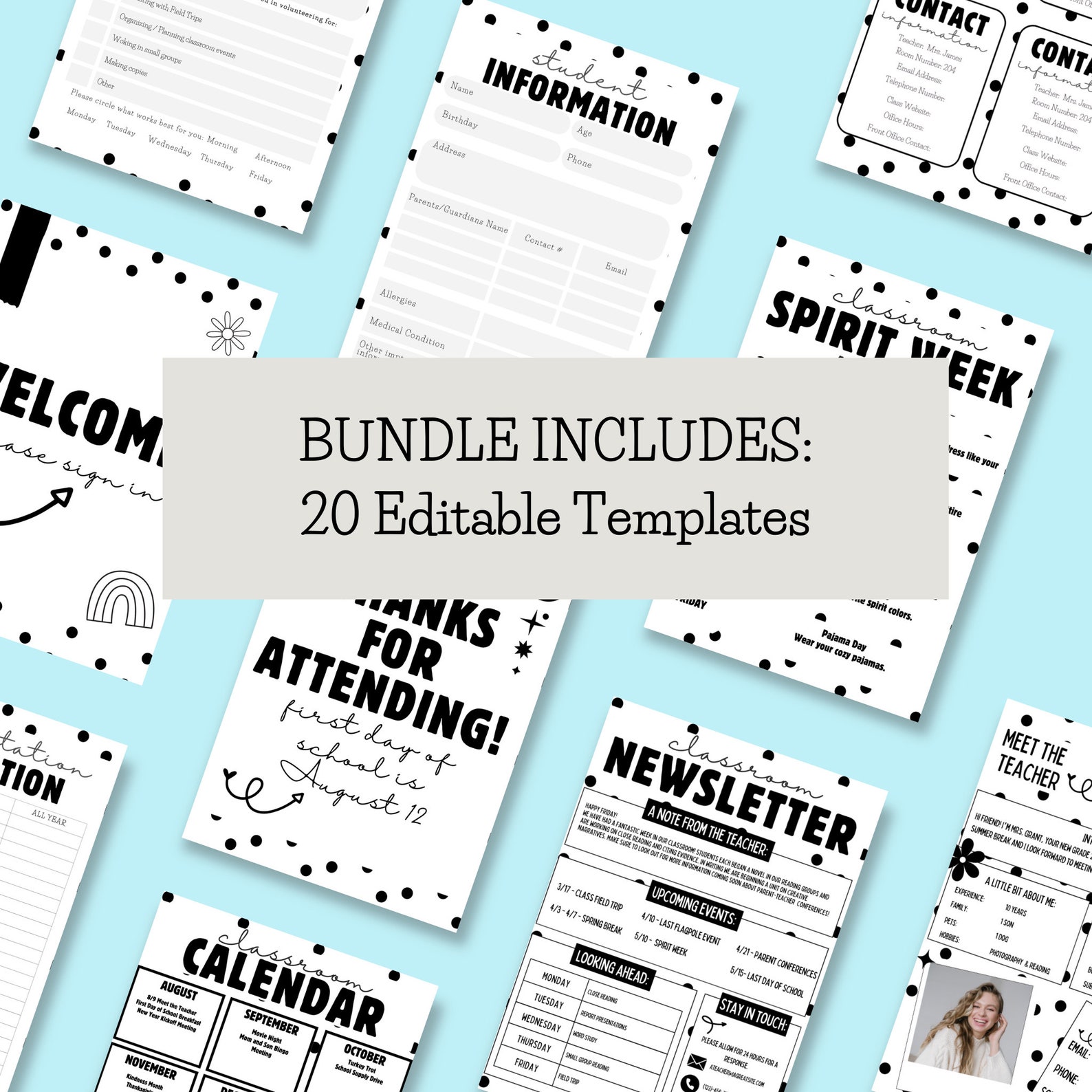 Meet the Teacher, Editable Meet the Teacher, Meet the Educator Template ...