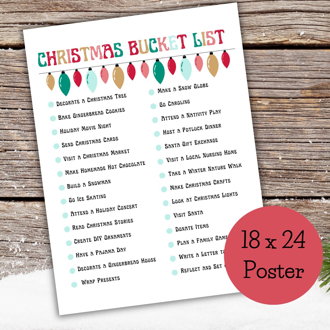 Editable Christmas Bucket List, Printable, Family Christmas Bucket List ...