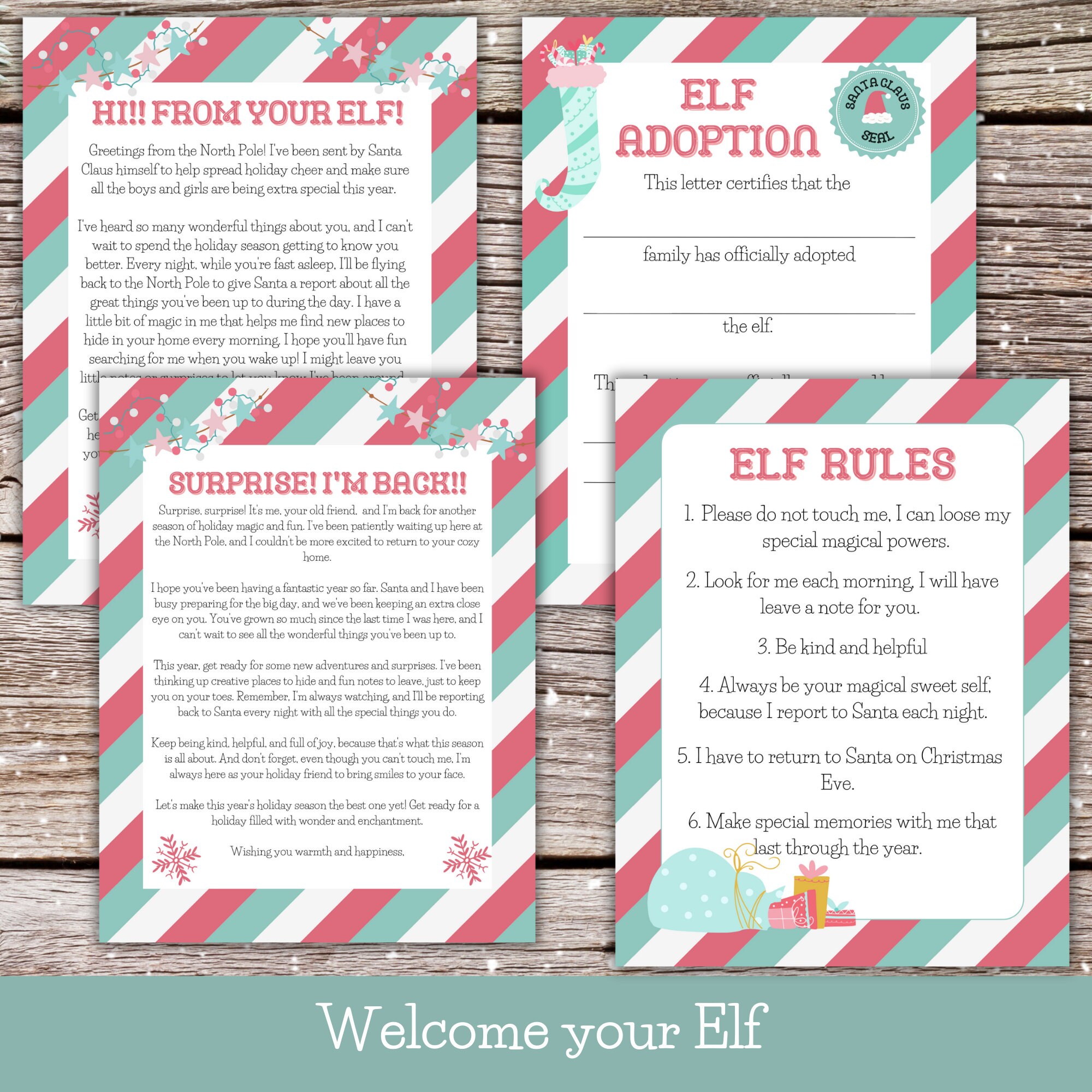 Printable Elf Activity Kit: 26 Days of Christmas Fun (digital Download ...