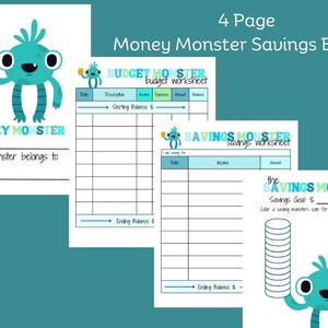 Kids Savings Tracker, Kids Saving Challenge Printable, Kids Savings ...
