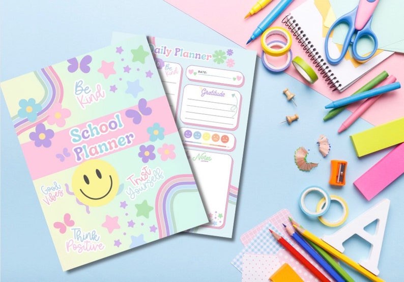 School Planner, School Planner for Kids, Planner, Digital Planner, Back ...