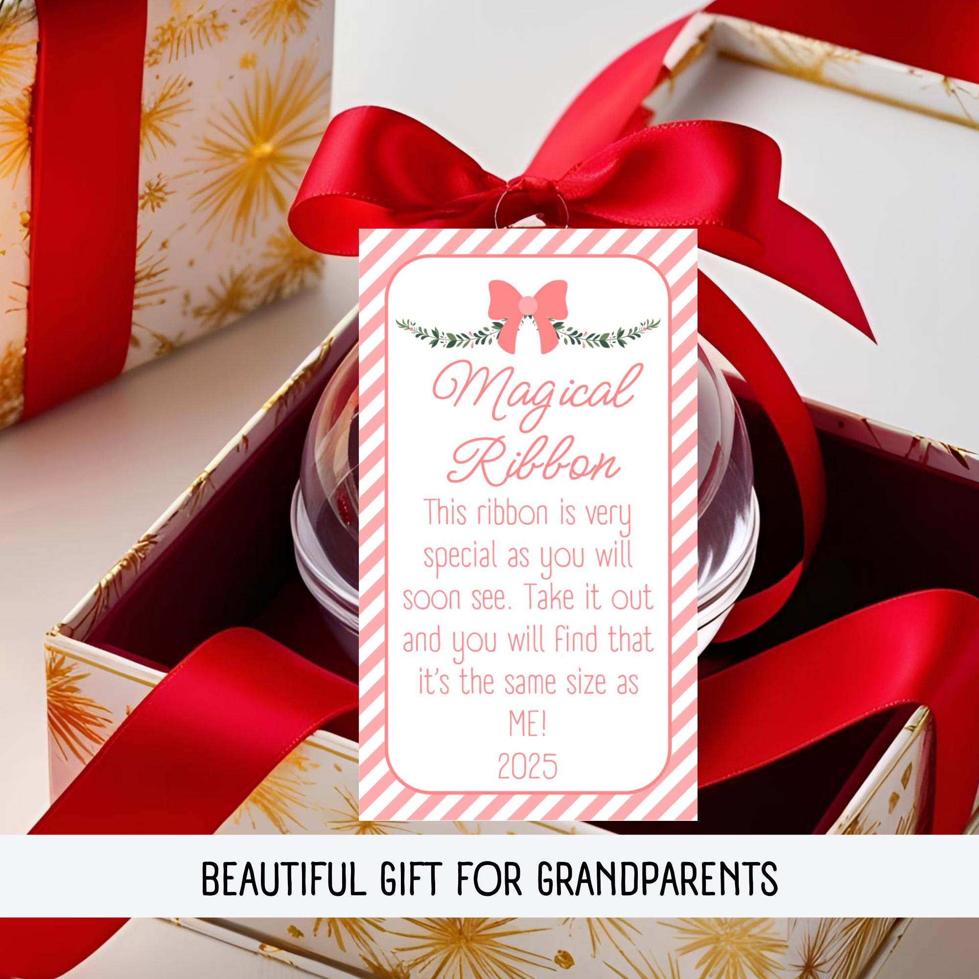 Height Keepsake Ornament Tag: Ribbon Growth Tracker (digital Download ...