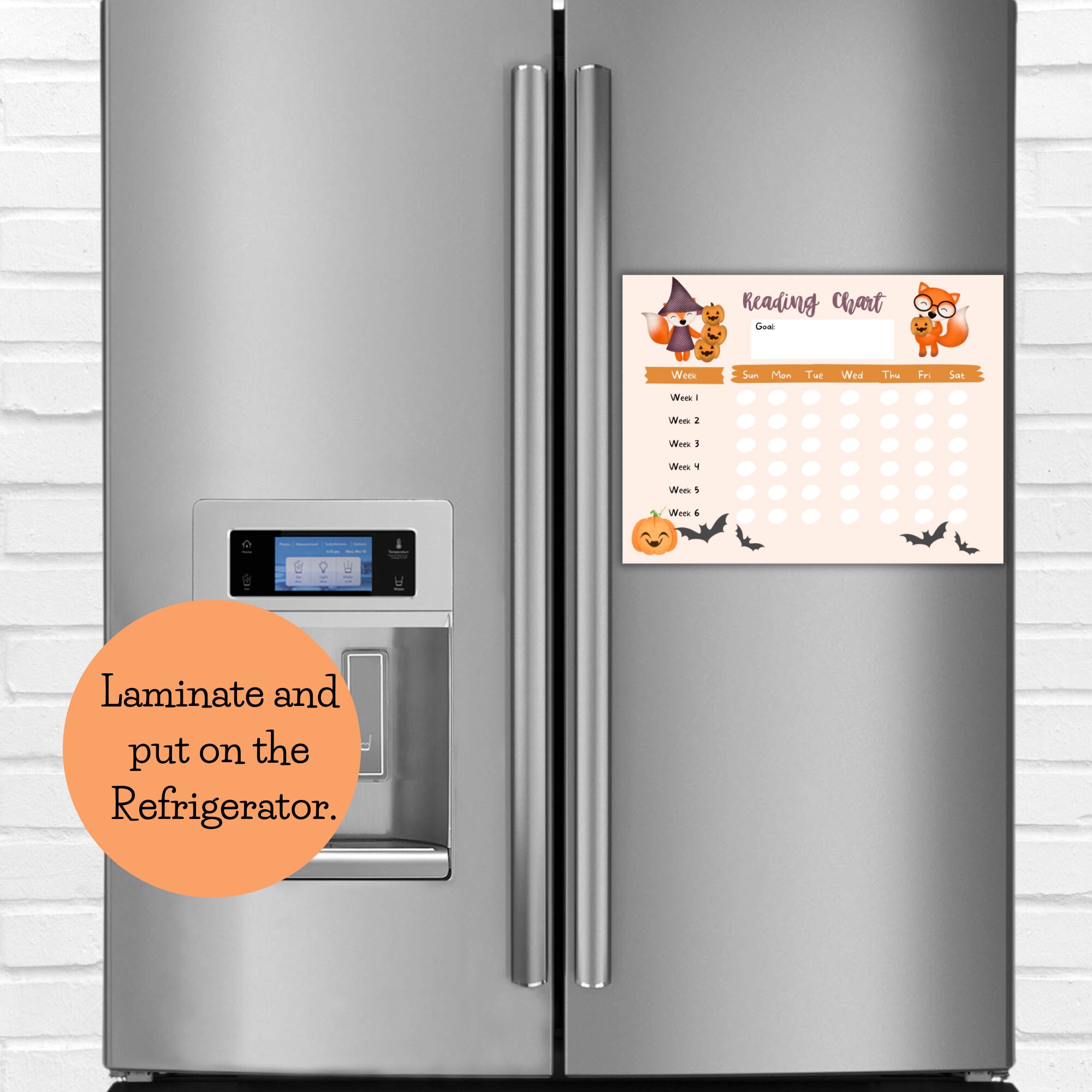 Halloween Reading, Reading Chart, Reading Tracker, Reading Goals ...