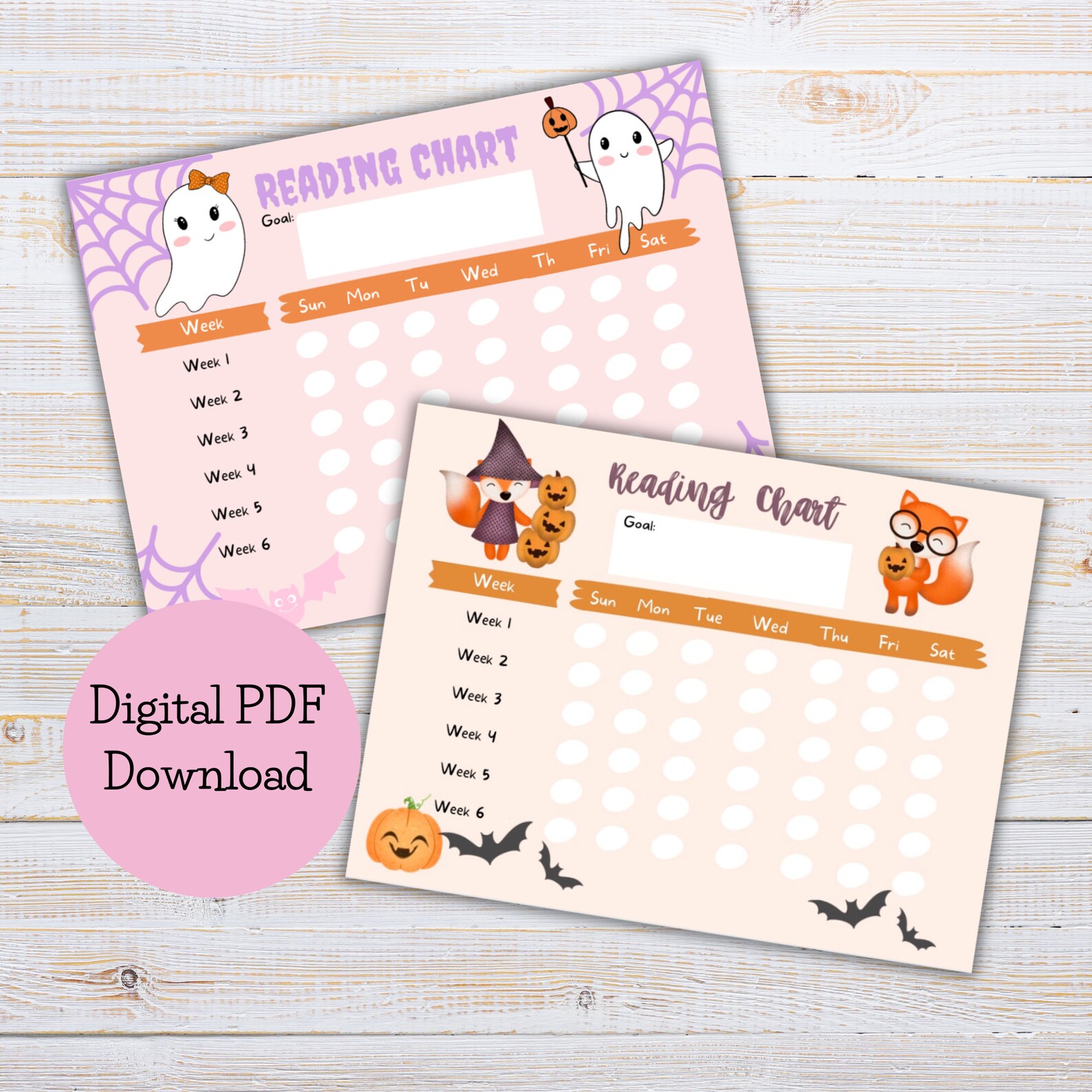 Halloween Reading, Reading Chart, Reading Tracker, Reading Goals ...