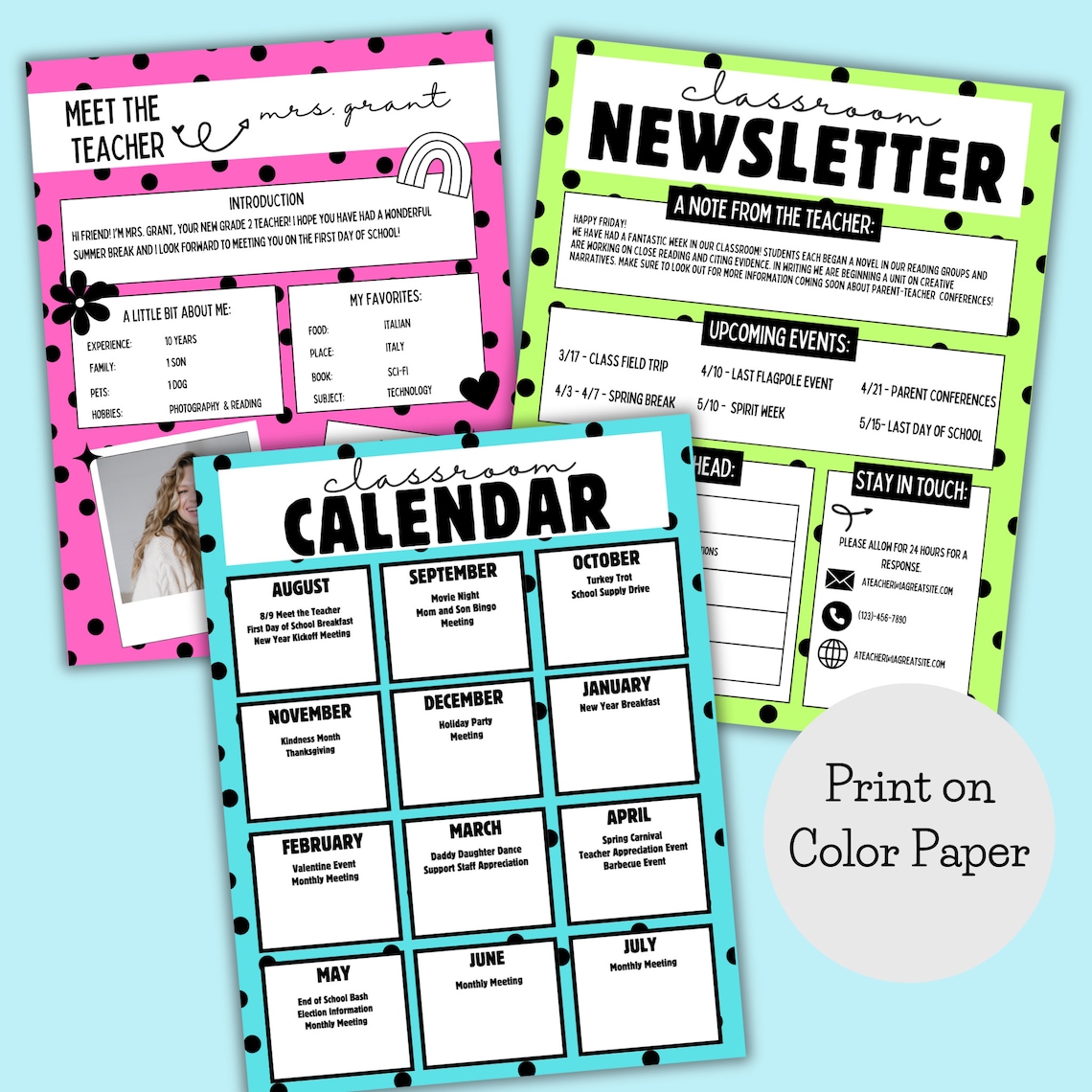 Meet the Teacher, Editable Meet the Teacher, Meet the Educator Template ...
