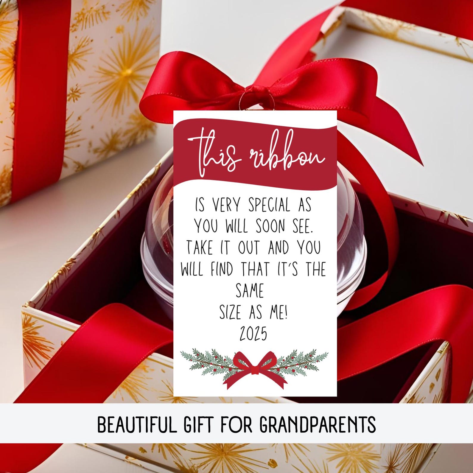 Height Keepsake Ornament Tag: Ribbon Growth Chart (digital Download) - Etsy