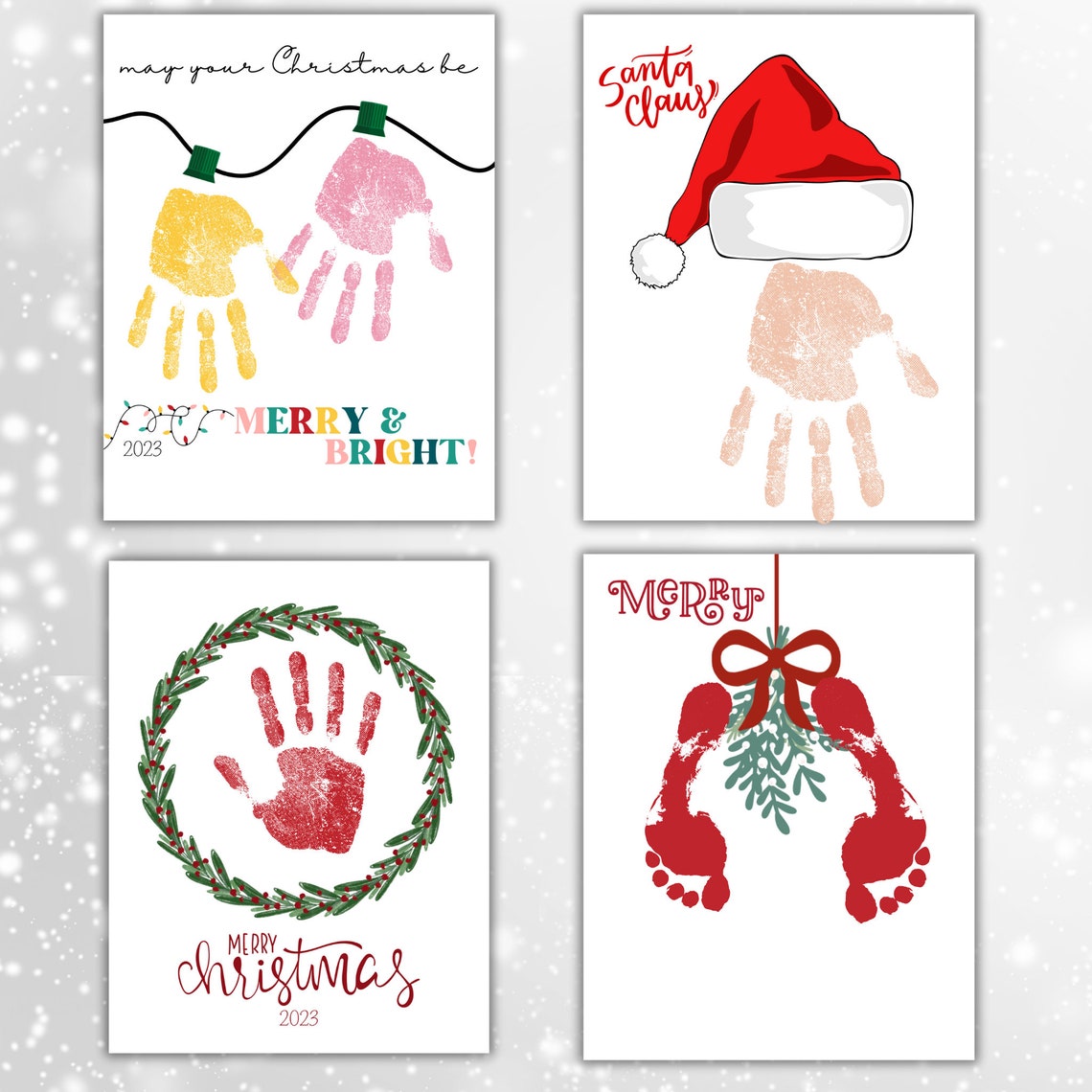 Handprint Craft, Handprint Art, Family Handprint Art, Christmas ...