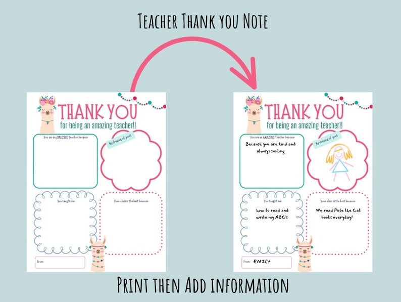 Teacher Appreciation Week Printable Teacher Appreciation - Etsy
