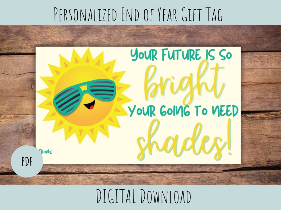 Student Gift Tags, Gift Tags, End of Year Tags, Chalk Tags, Tag ...