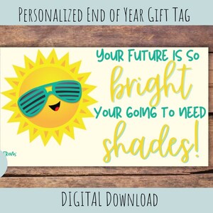 Student Gift Tags, Gift Tags, End of Year Tags, Chalk Tags, Tag ...