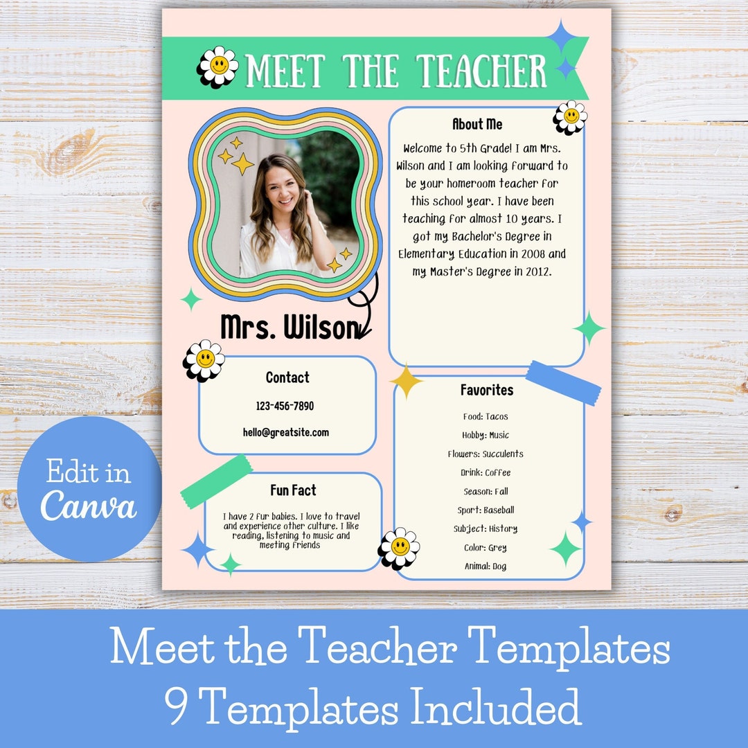 Boho Meet the Teacher Template: Back to School Flyer (digital Download ...