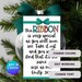 Editable Height Keepsake Ornament Tag: Ribbon Ornament (digital ...
