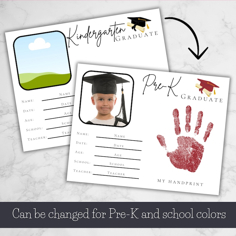 Editable Kindergarten Graduation Keepsake, Kindergarten Graduation ...