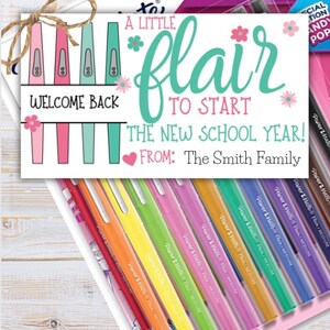 Back to School Teacher Gift Tag, Thank You Teacher Tag, First Day of ...