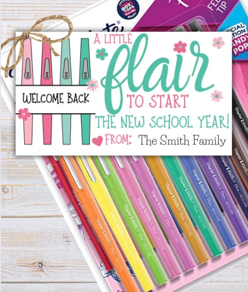 Back to School Teacher Gift Tag Thank You Teacher Tag First - Etsy