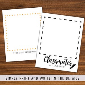 Preschool Graduation Memory Book: Handprint Art Keepsake (digital ...