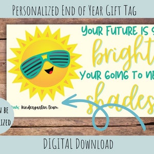 Student Gift Tags, Gift Tags, End of Year Tags, Chalk Tags, Tag ...