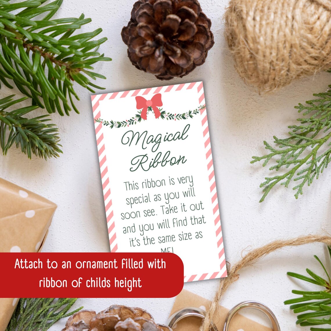 Ribbon Height Christmas Tag: Grandparent Gift (digital Download) - Etsy