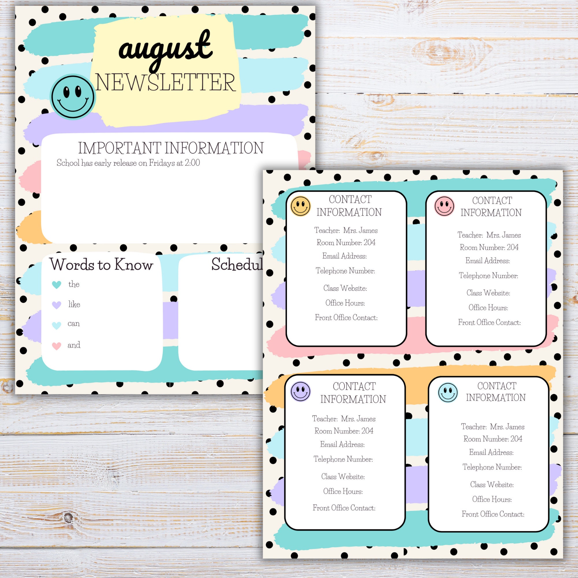 Open House Bundle, Meet the Teacher Template, Back to School Flyer ...