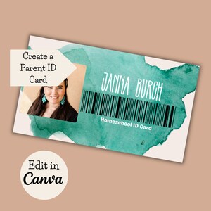 Homeschool Id, Id Badge, Id Card Template, Id Badge Template, Teacher ...