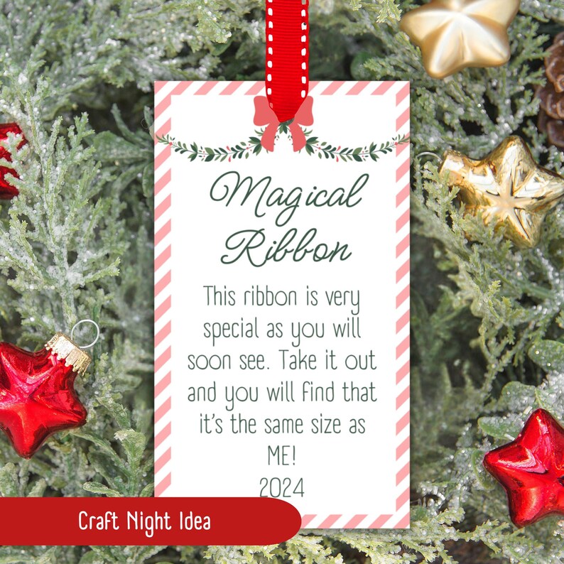 Ribbon Height Christmas Tag: Grandparent Gift (digital Download) - Etsy