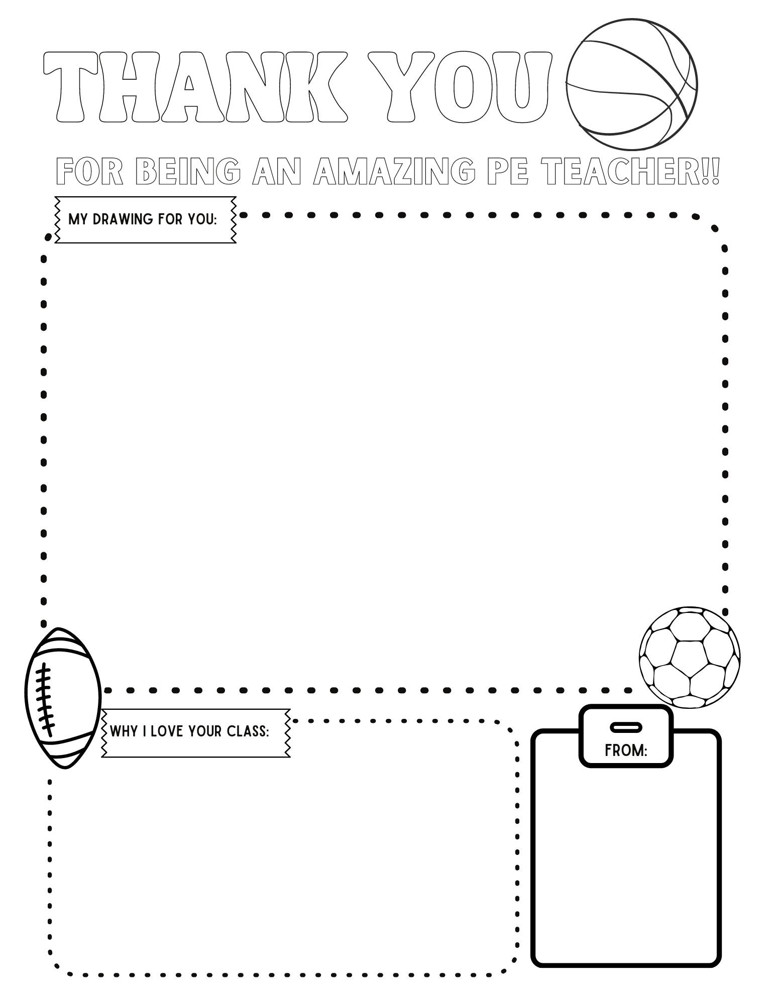 Teacher Appreciation Printable Coloring Page Special Thank - Etsy