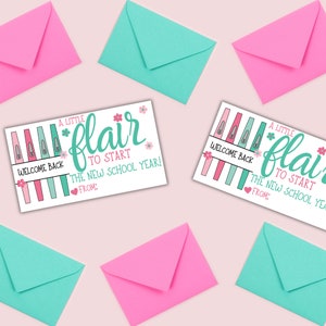 Back to School Teacher Gift Tag, Thank You Teacher Tag, First Day of ...