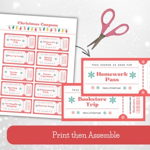 Editable Kids Christmas Coupon, Kids Coupons, Christmas Printable ...