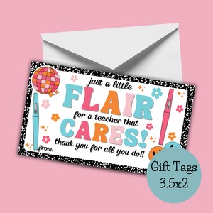 Flair Pen Tag, Teacher Gift Tag, Flair Pen Gift Tag, Flair, Flair Pen ...