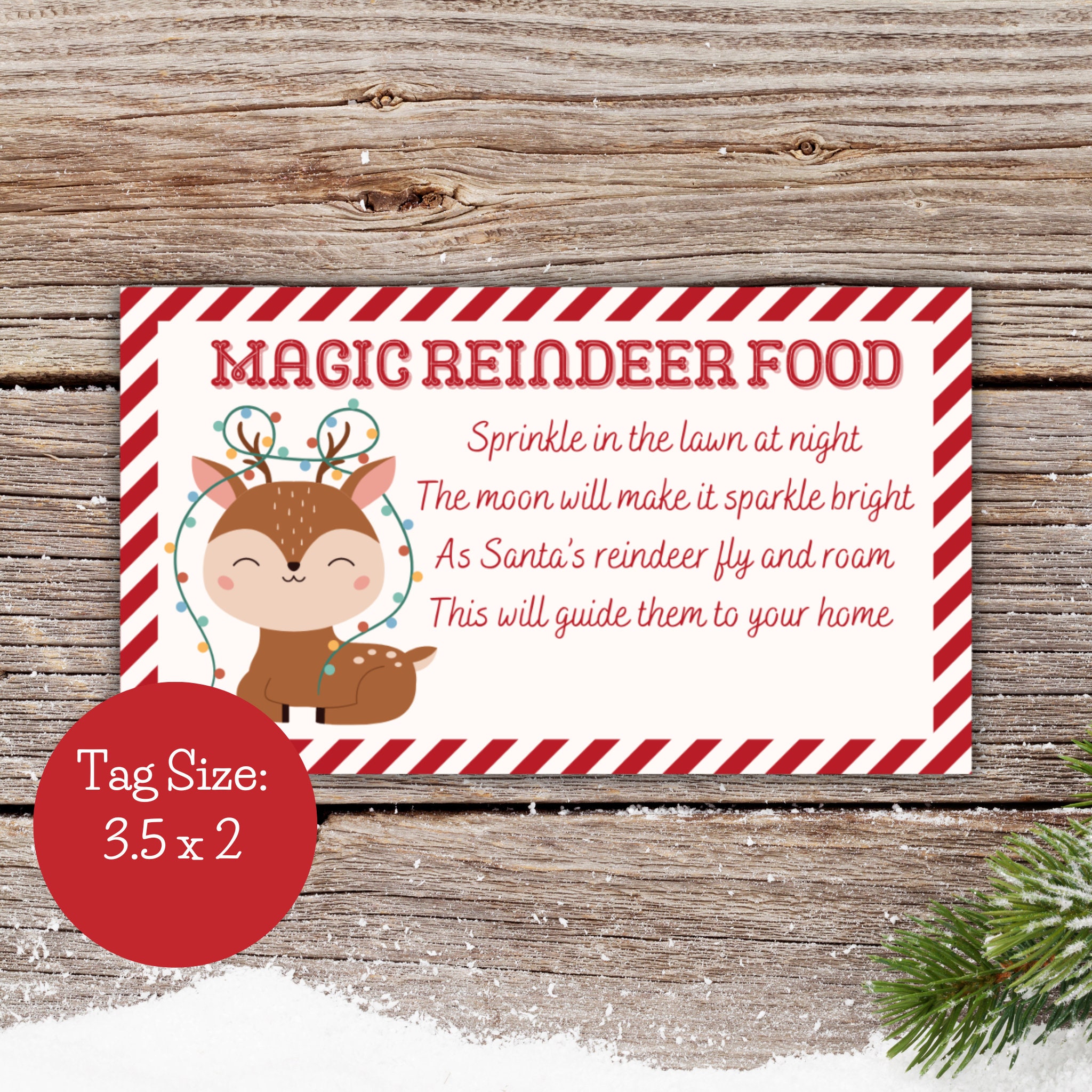 Reindeer Food Tag, Reindeer Food, Reindeer Food PNG, Reindeer Food ...