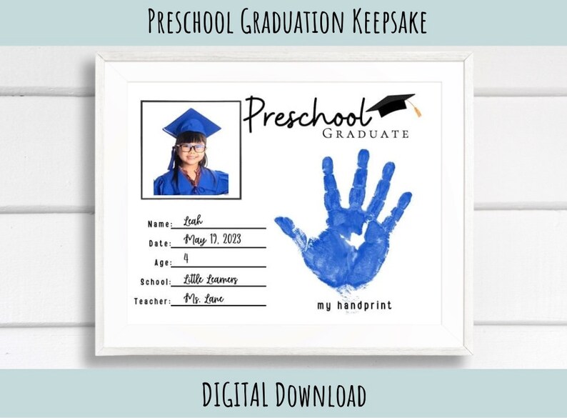 Preschool Graduation Keepsake, Graduation Keepsake, Preschool ...