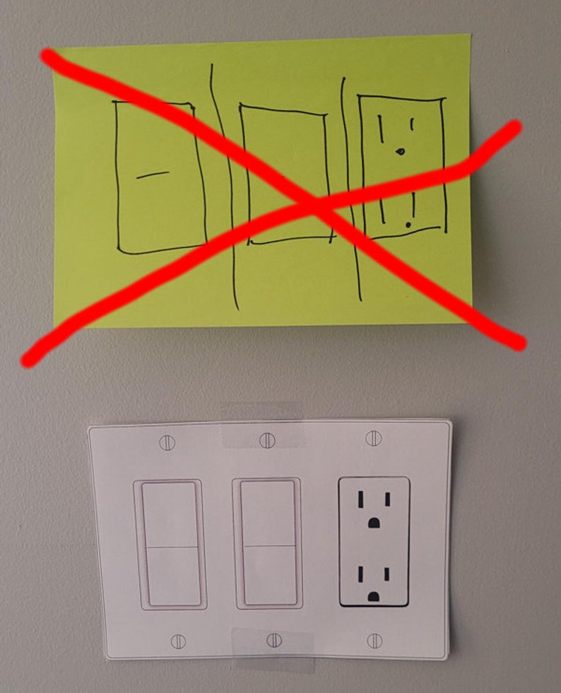 Wall Switch & Outlet Templates: DECORA / GFCI / USB Wall Plate 1 - 3 ...
