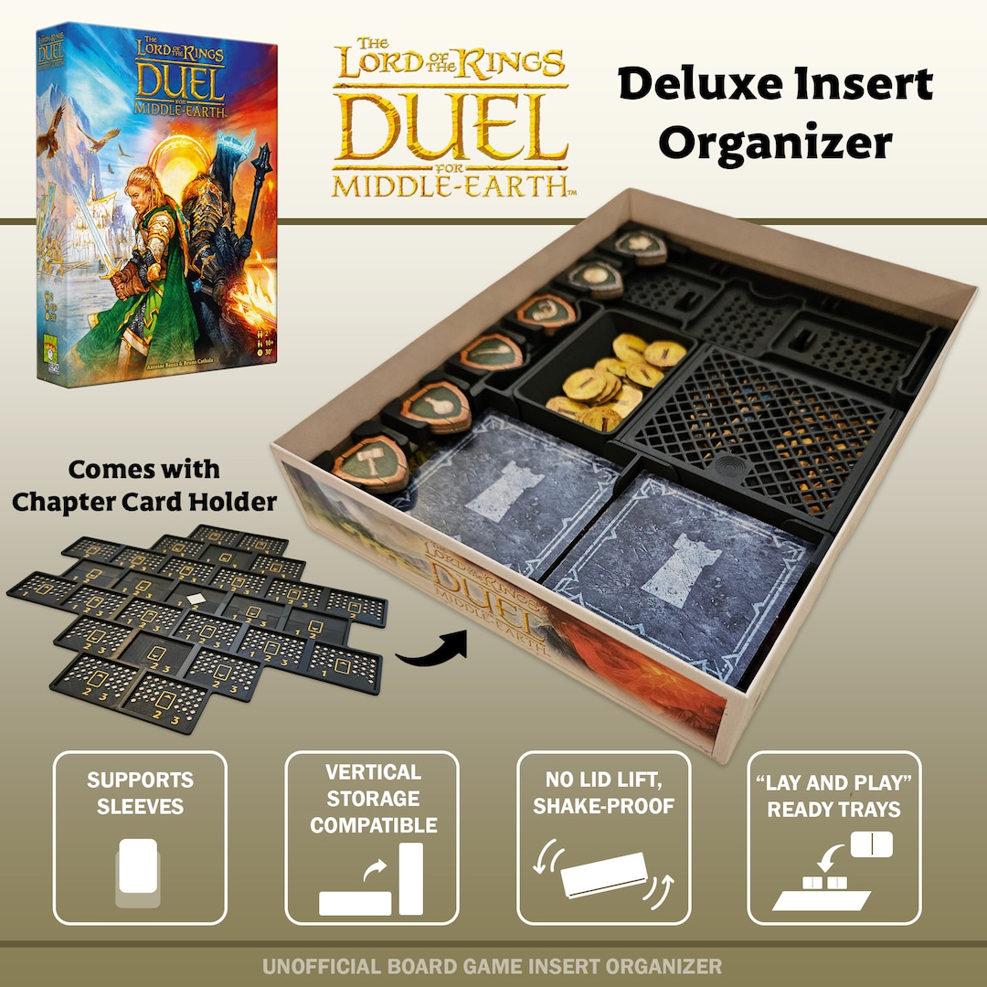 Duel for Middle-earth | Deluxe Insert Organizer and Chapter Card Holder ...